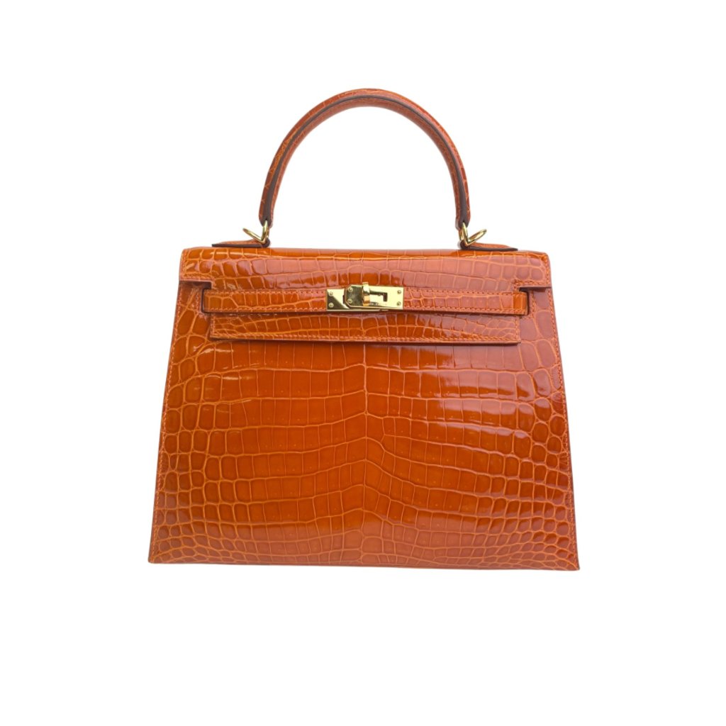 Hermes Kelly Croc 25 - Luxe Du Jour