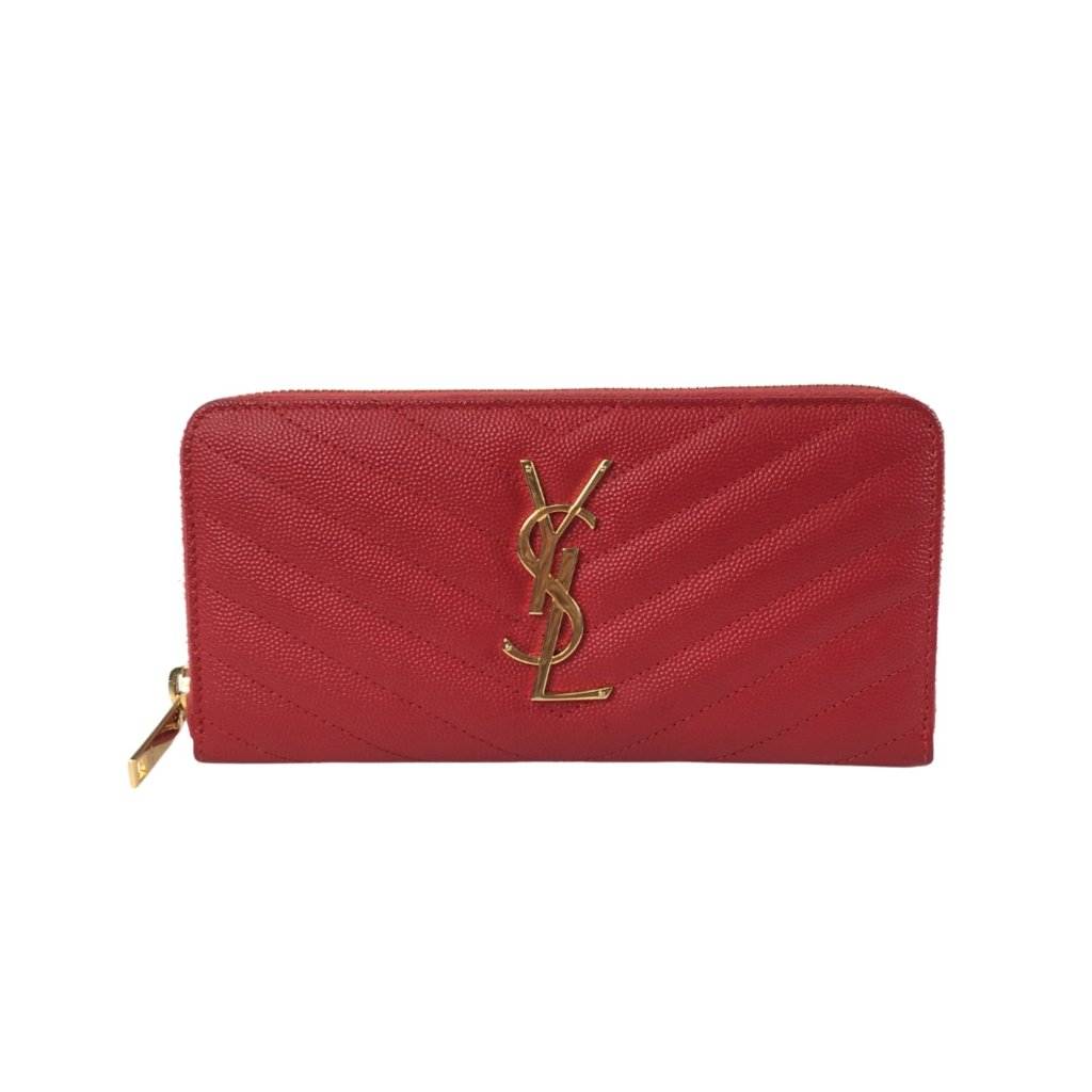 Saint Laurent (YSL) Monogram Zip Wallet - Luxe Du Jour