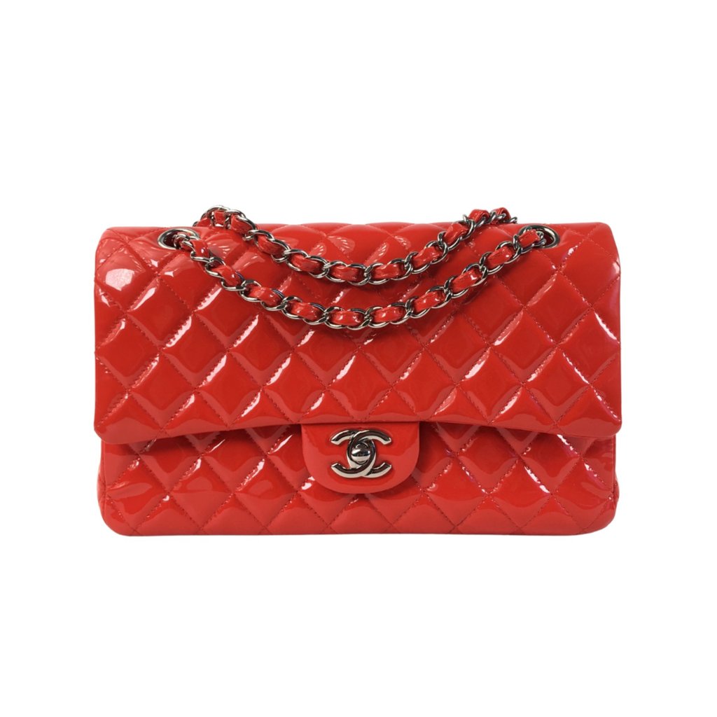 Chanel Classic Flap Medium Red Patent - Luxe Du Jour