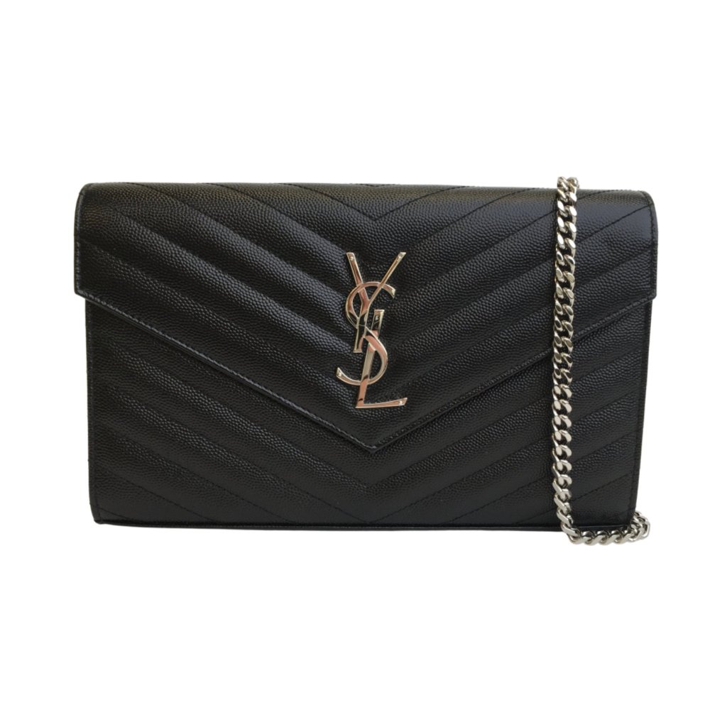 Saint Laurent (YSL) Envelope Wallet On Chain - Luxe Du Jour