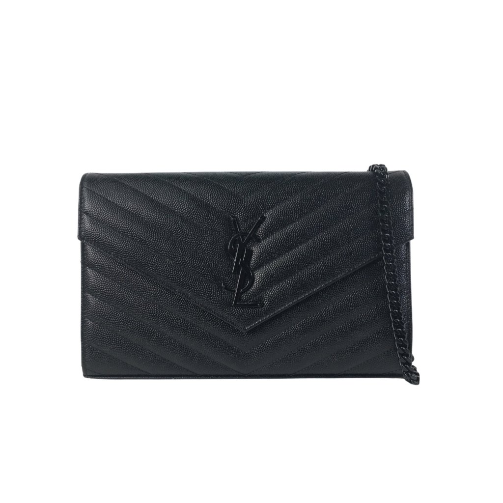 Saint Laurent (YSL) Monogram Large Wallet on Chain (WOC) - Luxe Du Jour