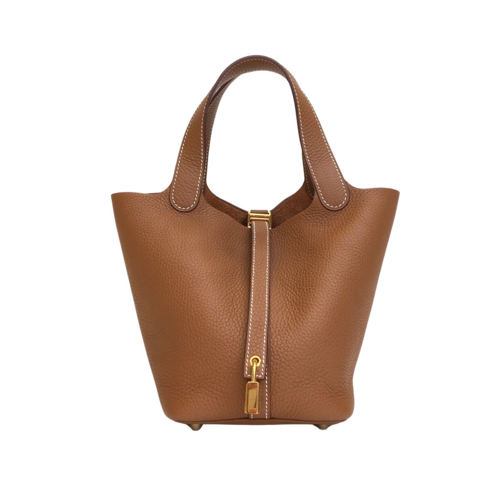 Hermes Picotin Lock 18 | Brown Gold Handbag - Luxe Du Jour