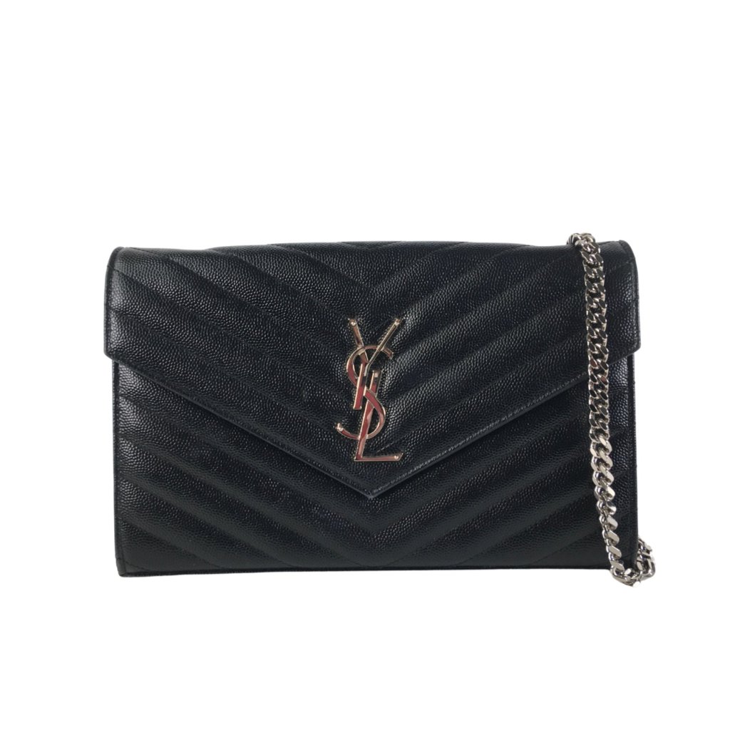Saint Laurent (YSL) Cassandre Wallet On Chain (WOC) - Luxe Du Jour