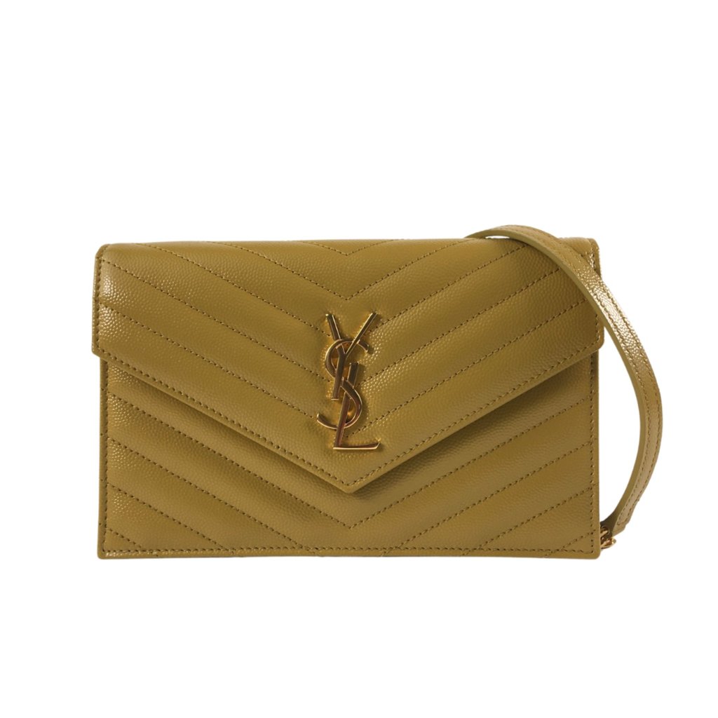 Saint Laurent (YSL) Envelope Wallet On Chain - Luxe Du Jour
