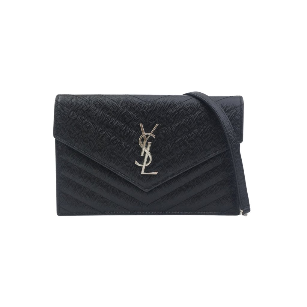 Saint Laurent (YSL) Cassandre Envelope Wallet On Chain (WOC) - Luxe Du Jour