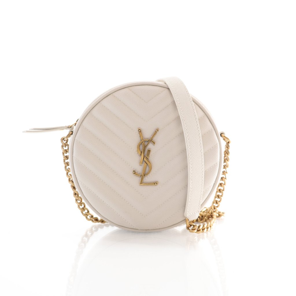 Saint Laurent (YSL) Vinyle Round Crossbody - Luxe Du Jour