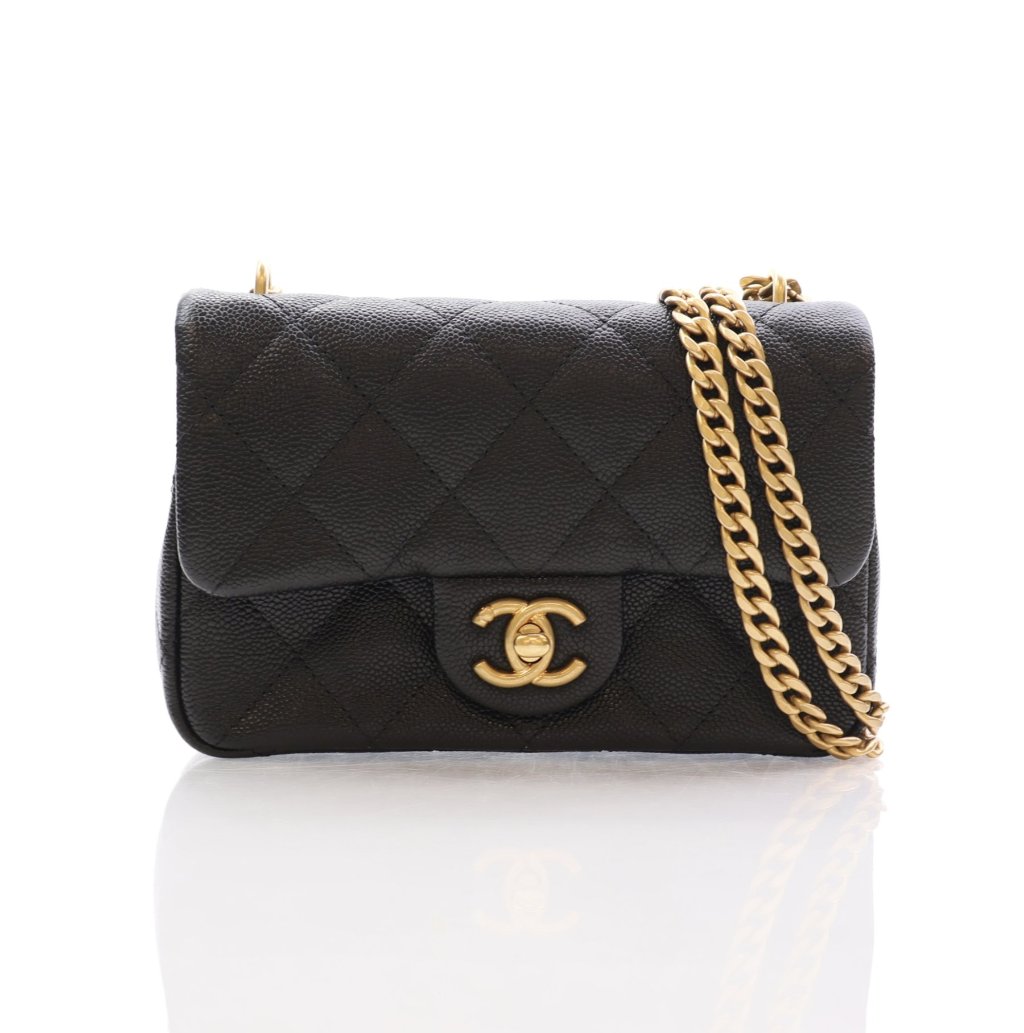 Chanel Sweetheart Flap Mini 24P Black Caviar - Luxe Du Jour
