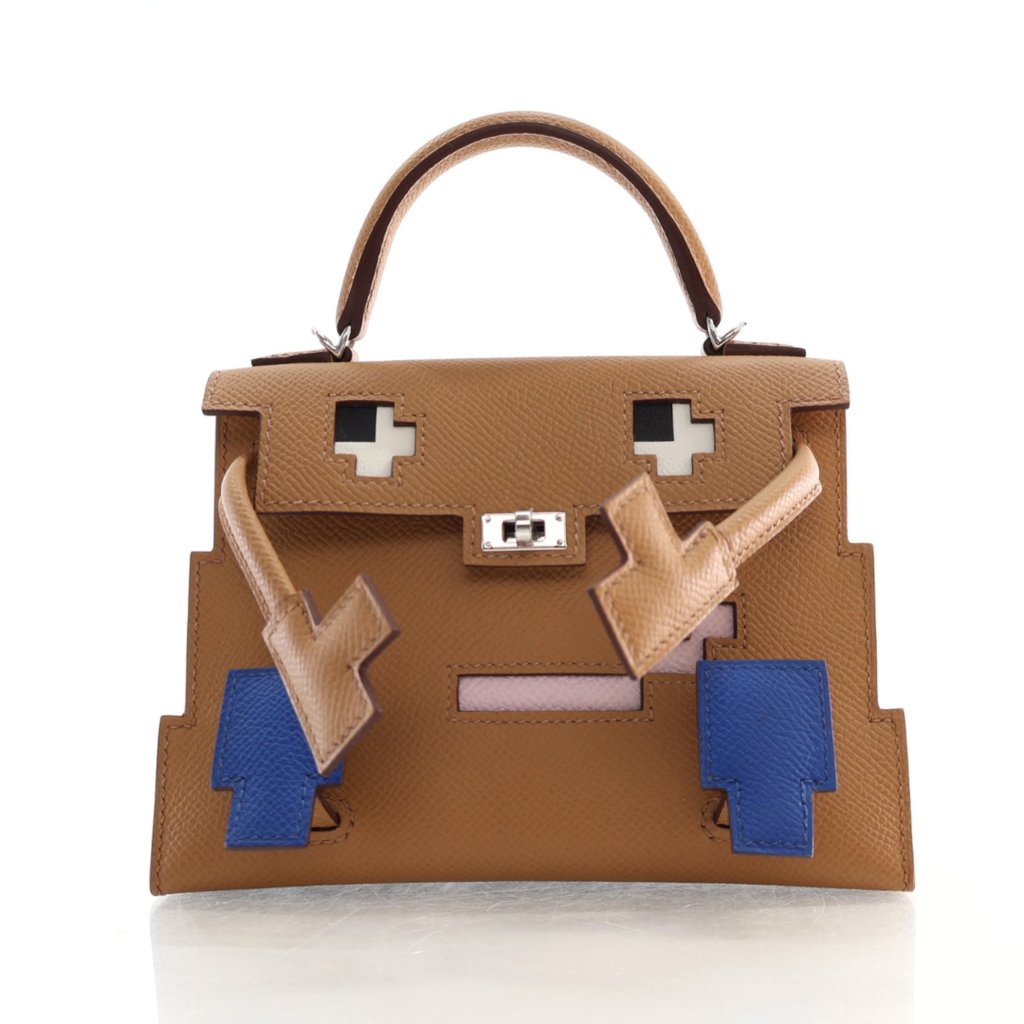 Hermes Mini Picto Kelly Doll Biscuit Epsom - Luxe Du Jour