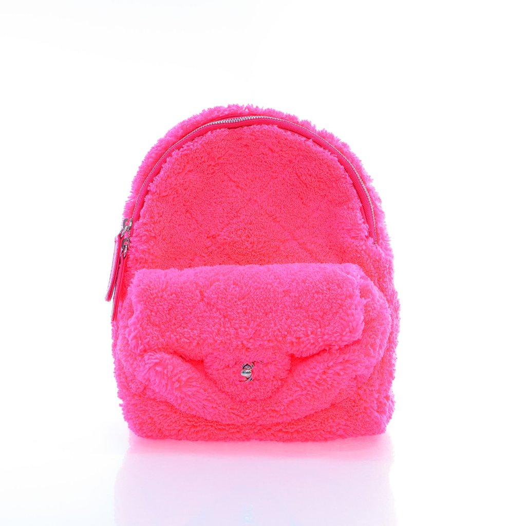 Chanel Coco Beach Backpack Mini Pink Terrycloth - Luxe Du Jour