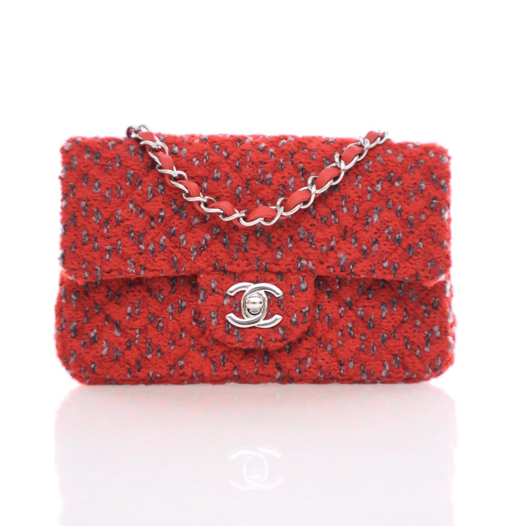 Chanel Mini Rectangle Red Tweed - Luxe Du Jour