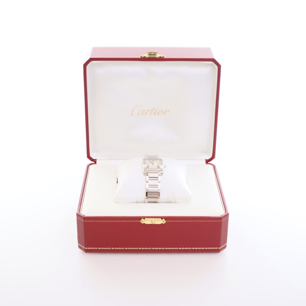 Cartier Tank Watch Stainless Steel Silver Watch - Luxe Du Jour