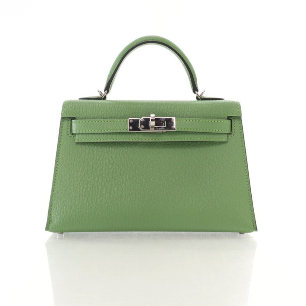 Hermes Mini Kelly Vert Criquet Mysore Chevre - Luxe Du Jour
