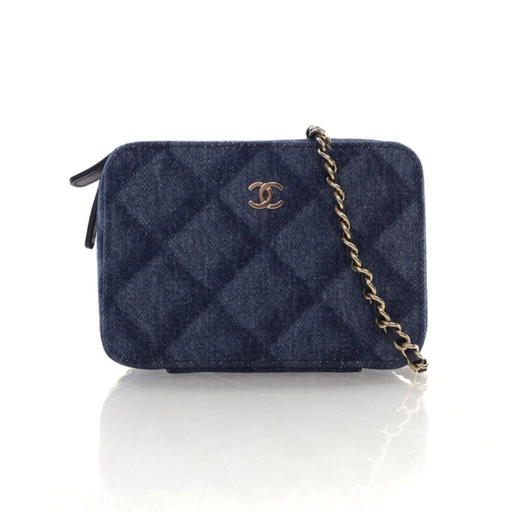 Chanel Mini Camera Bag Blue Denim - Luxe Du Jour