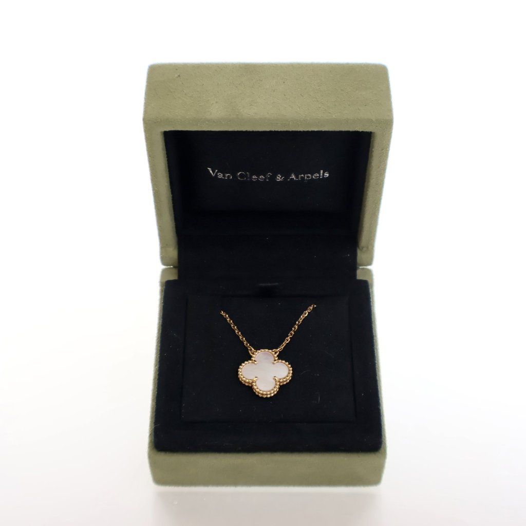 Van Cleef and Arpels Mother of Pearl Vintage Alhambra Necklace - Luxe ...