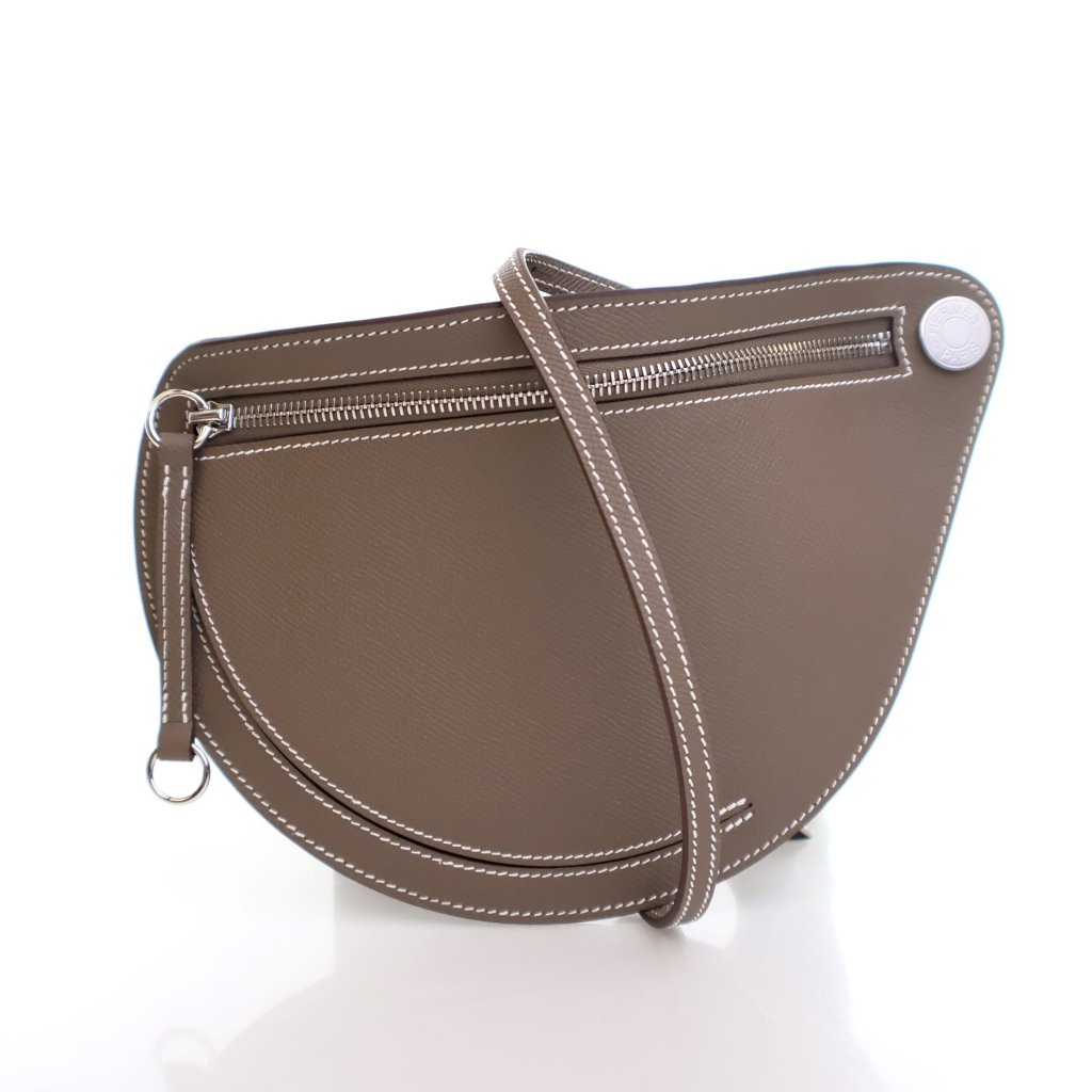 Hermes Etoupe Epsom Petite Course Bag - Luxe Du Jour
