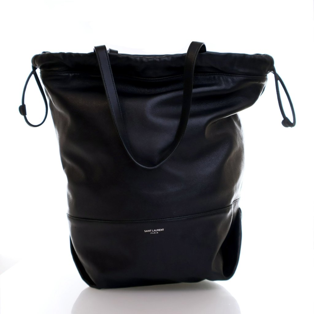 Saint Laurent (YSL) Lambskin Teddy Drawstring Bag - Luxe Du Jour