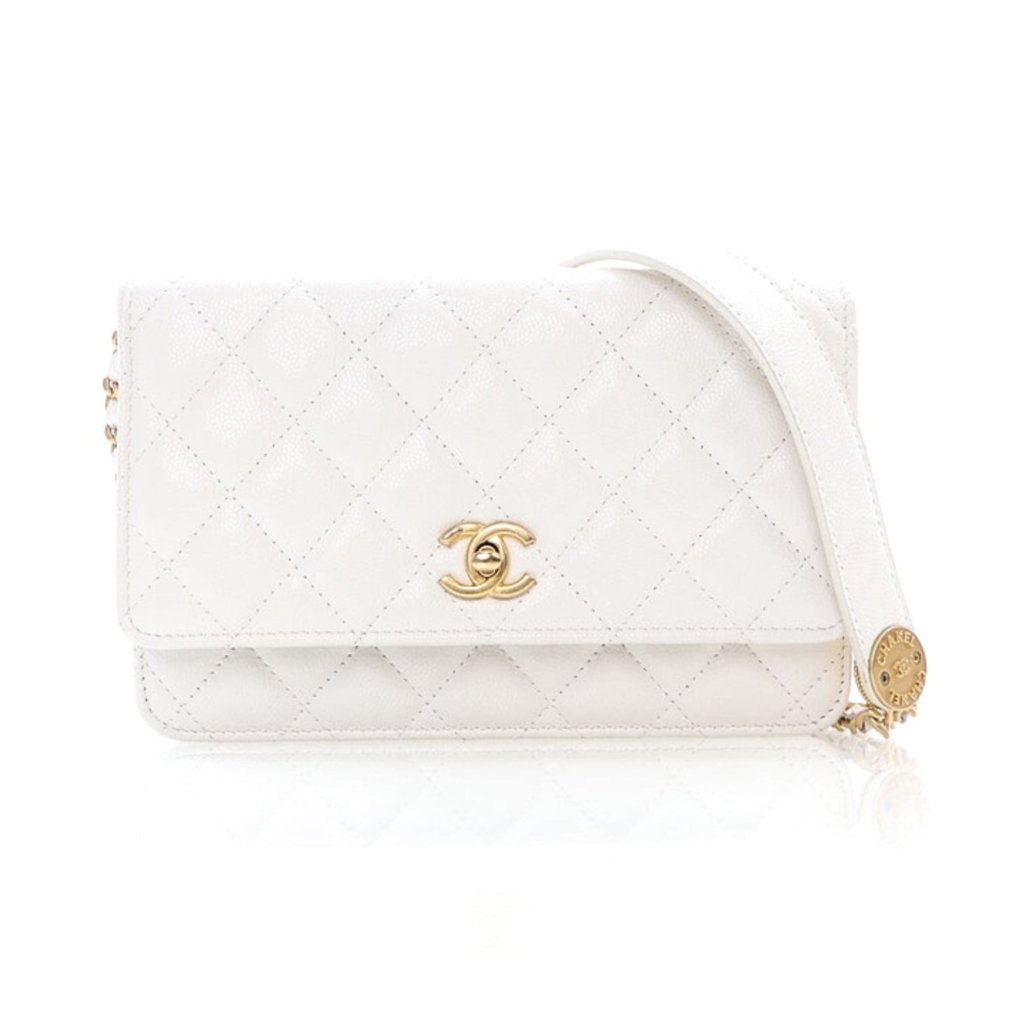 Chanel Caviar Twist Your Buttons Wallet On Chain (WOC) - Luxe Du Jour