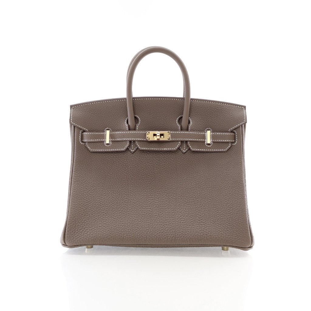 Hermes Etoupe Togo Birkin 25 - Luxe Du Jour