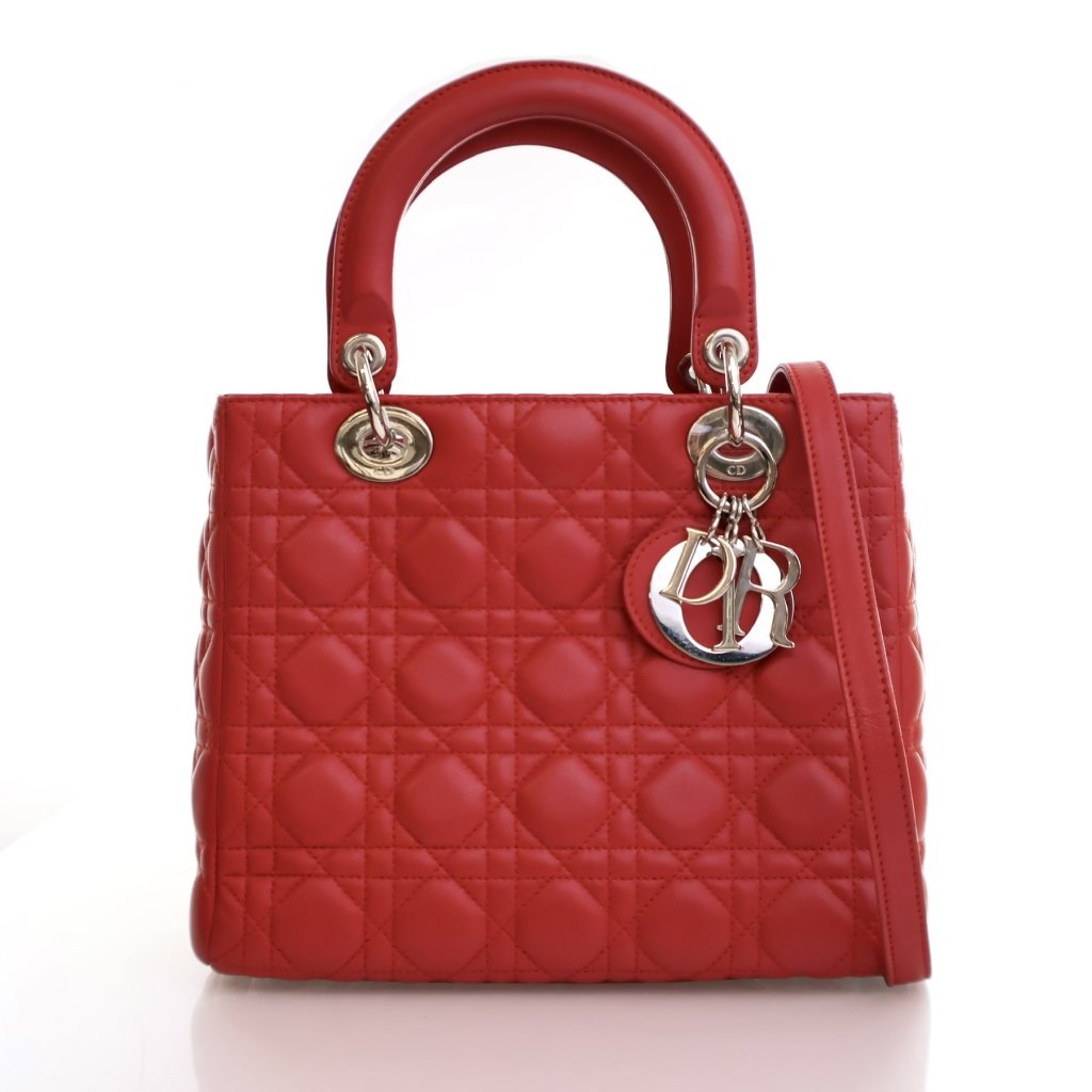 Dior Medium Lambskin Lady Dior - Luxe Du Jour