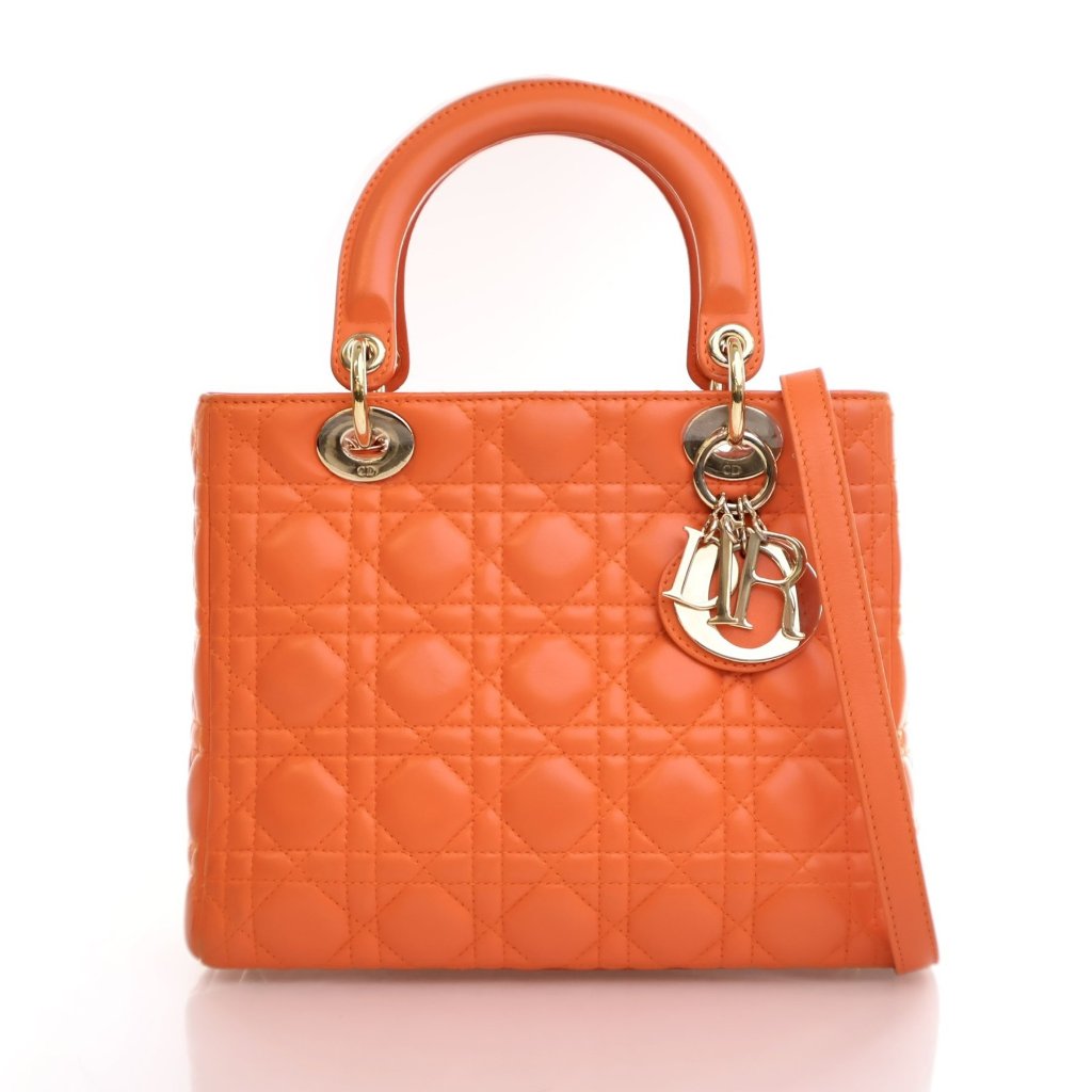 Dior Medium Lambskin Lady Dior - Luxe Du Jour